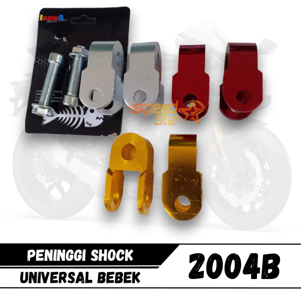 Jual PENINGGI SHOCK BEBEK FB CNC PLUS BAUT UNIVERSAL | SAMBUNGAN ...