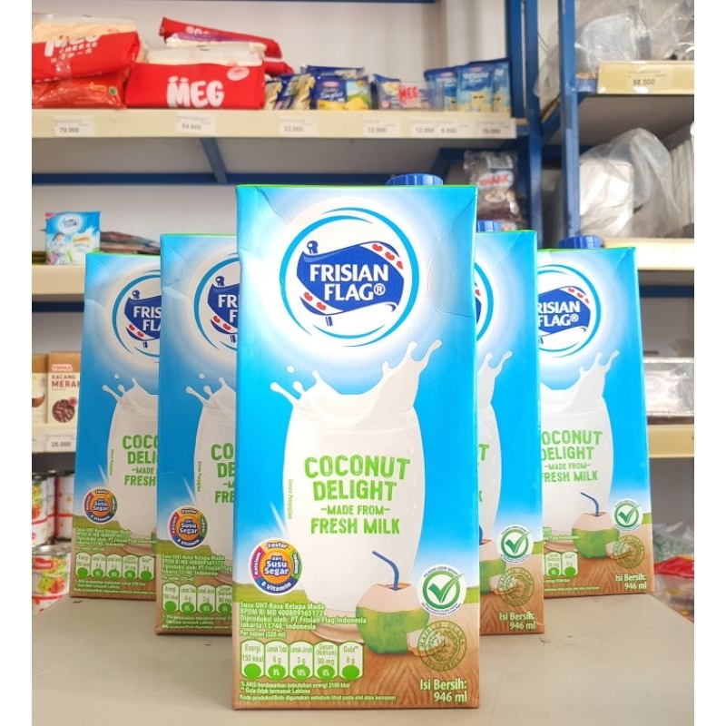 Jual Susu Frisian Flag Coconut Delight Milk 946Ml / Susu Bendera Kelapa Delight 946Ml | Shopee ...