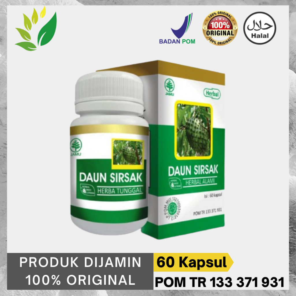 Jual Obat Kanker Anti Kanker Tumor Antioksidan Kapsul Daun Sirsak HIU ...