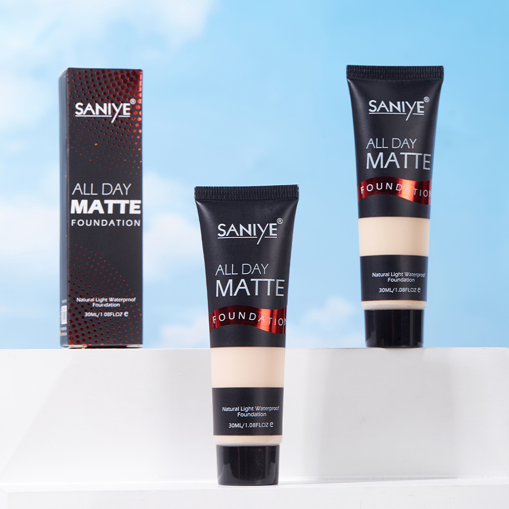 Jual SANIYE Foundation Cair Matte Poreless Liquid Foundation Dengan ...
