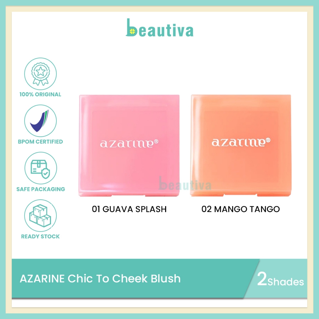 Jual Azarine x Red Velvet Chic To Cheek Blush | Shopee Indonesia