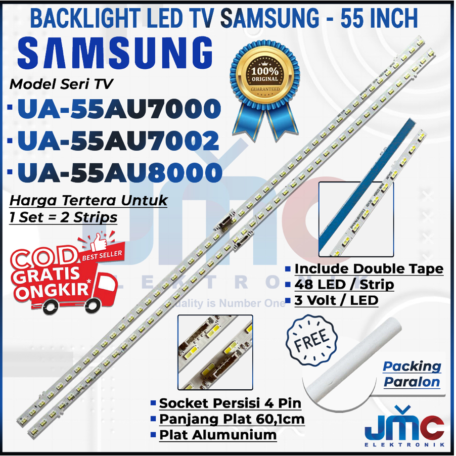 Jual BACKLIGHT TV LED SAMSUNG 55 INCH 55AU7000 55AU7002 55AU8000 UA55AU7000 UA55AU7002 ...