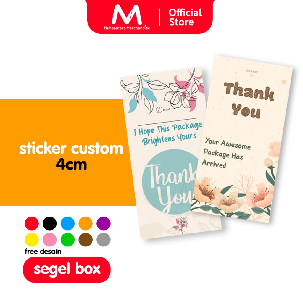 Jual 4CM - STIKER CUSTOM KOTAK SEGEL BOX / STICKER PERSEGI PANJANG ...