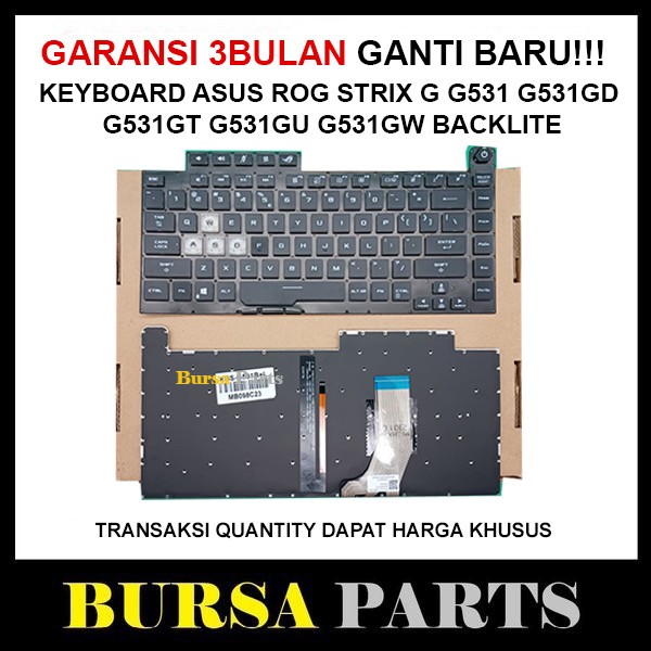 Jual Keyboard Asus ROG Strix G531 G531GT G531GV backlite | Shopee Indonesia