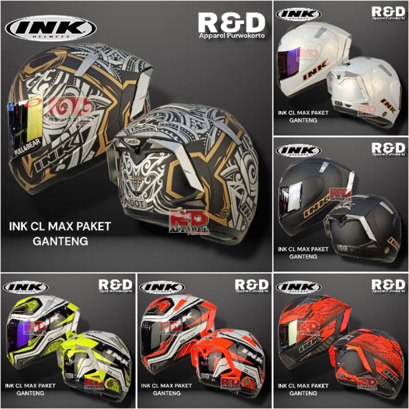 Jual Helm Full Face INK Clmax Paket Ganteng Original | Shopee Indonesia