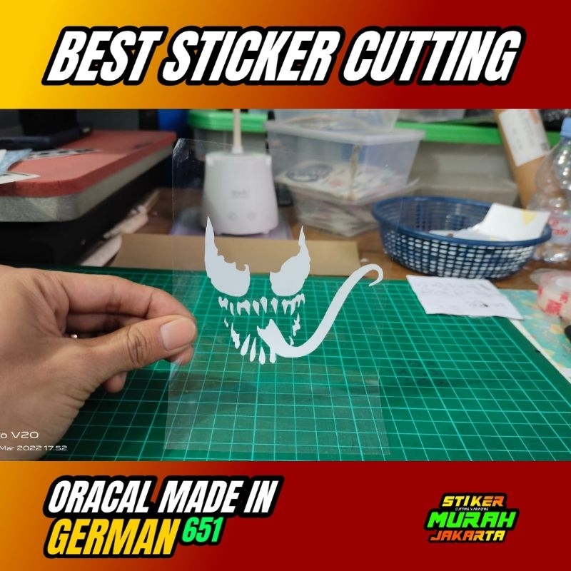 Jual STIKER VENOM 4 STICKER CUTTING TRANSPARAN BAHAN ORACAL | Shopee ...