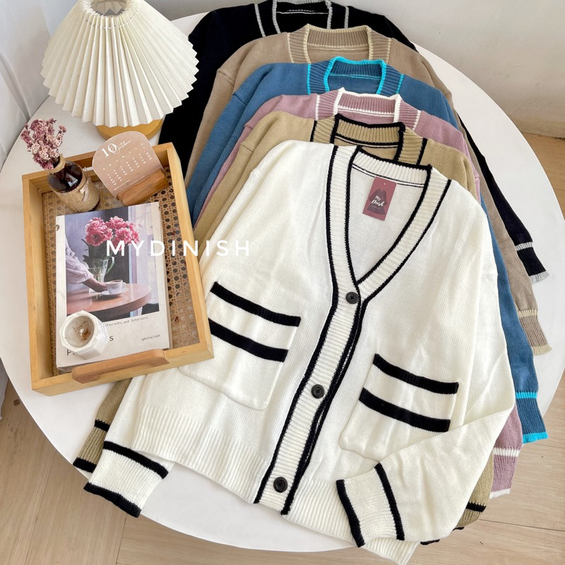 Jual Nevetary Cardigan Wanita Bahan Rajut Korean Style | Shopee Indonesia