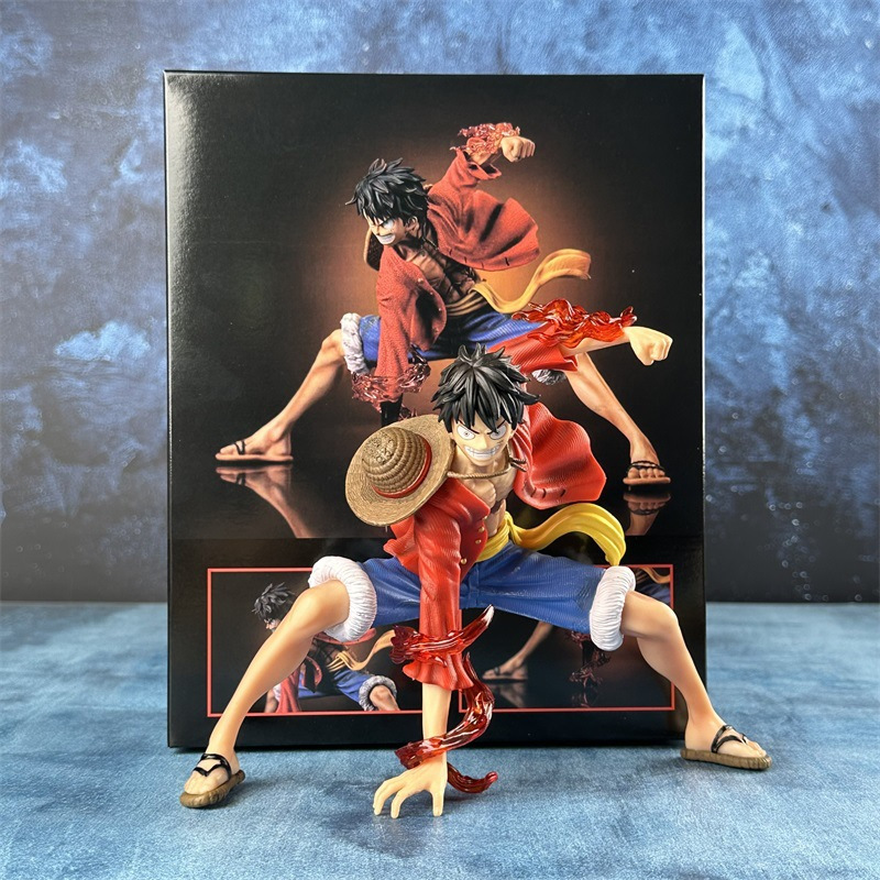 Jual Figure One Piece Luffy Battle Style Red Clothes Smashing the ...