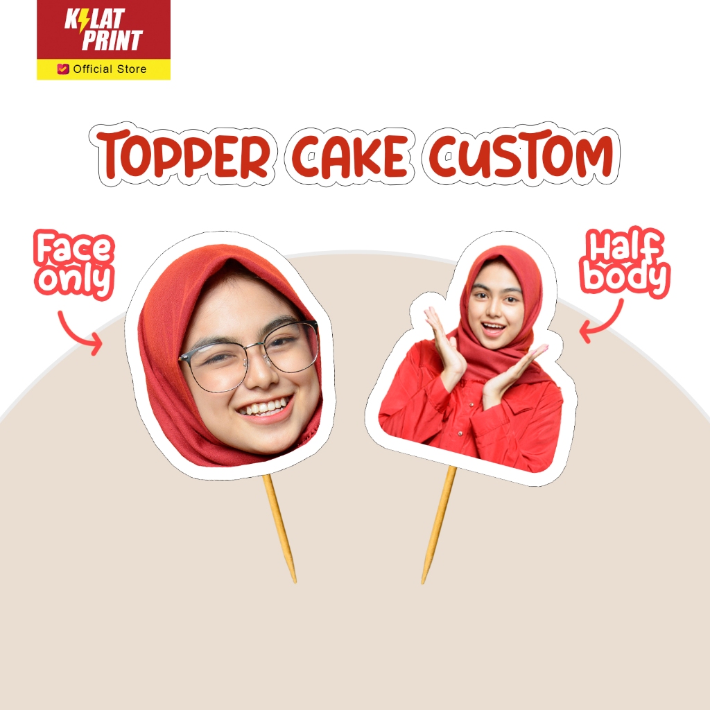 Jual Topper Cake Custom Toper Kue Ulang Tahun Muka Edition | Shopee ...