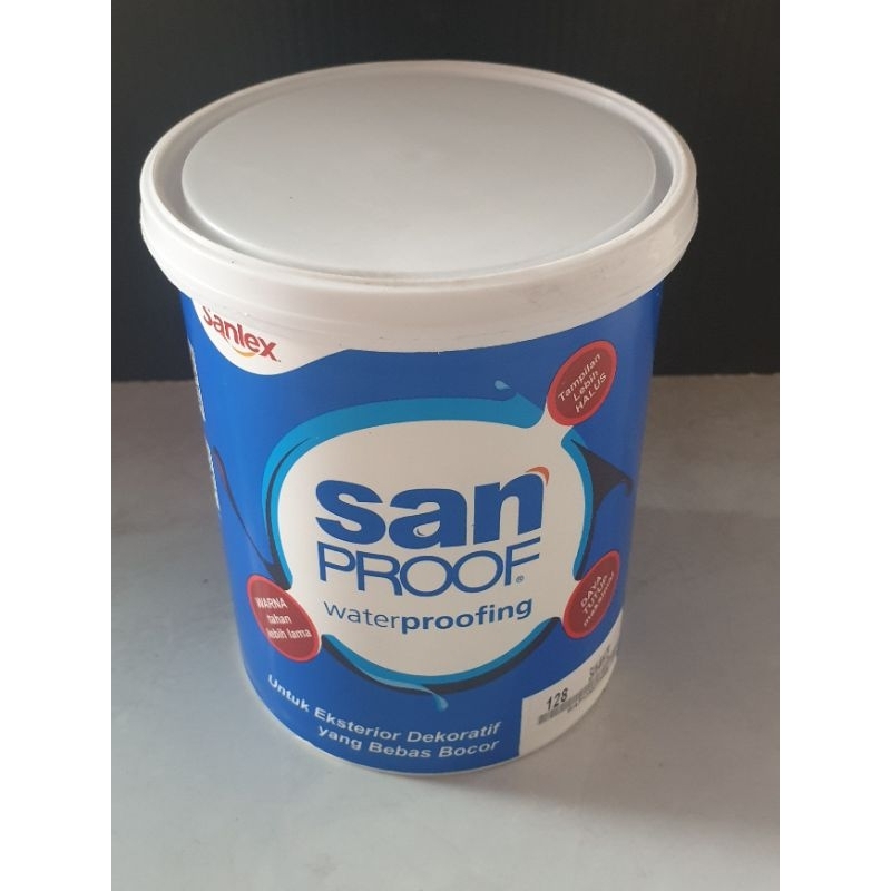 Jual Cat pelapis anti bocor waterproofing sanproof warna putih, berat ...