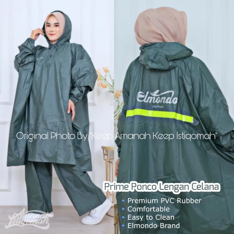 Jual JAS HUJAN ELMONDO BAHAN PVC SETELAN PONCO MAKSIMAL BB 95KG (SIAP ...