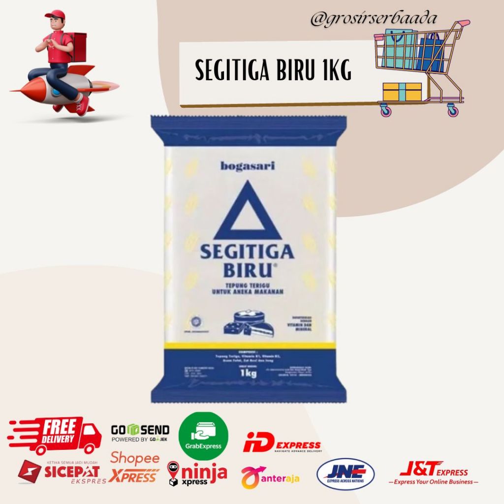 Jual TEPUNG SEGITIGA BIRU 1KG | Shopee Indonesia