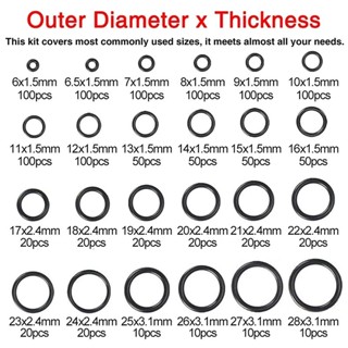 Jual Karet Seal O Ring 1200pcs HNBR / Rubber O Ring Seal Tightening +Box | Shopee Indonesia