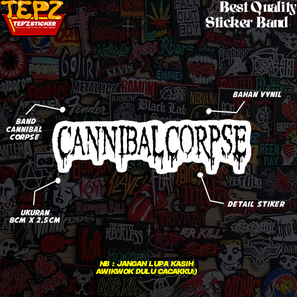 Jual STIKER STICKER ( BAND CANNIBAL CORPSE) STIKER BAND|STIKER METAL ...
