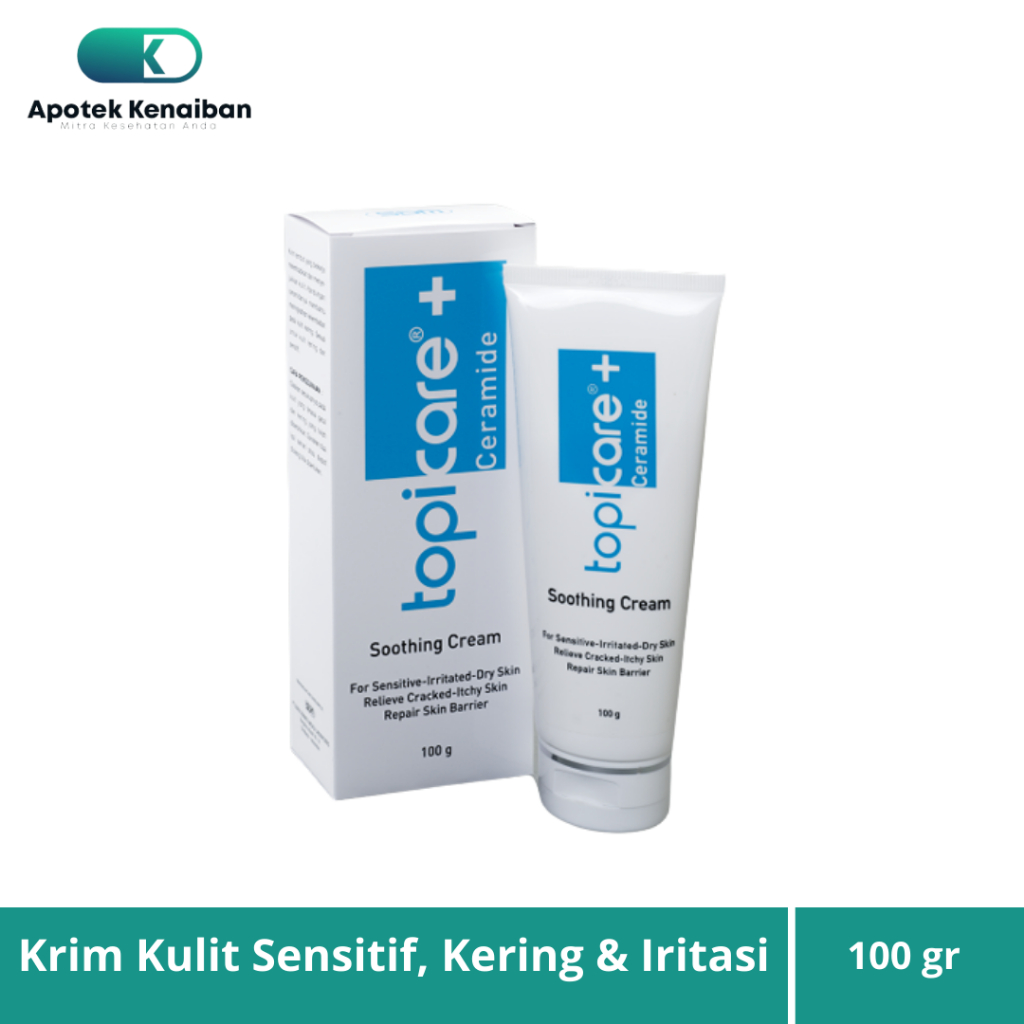 Jual TOPICARE CERAMIDE SOOTHING CREAM 100 GR KRIM KULIT SENSITIF ...