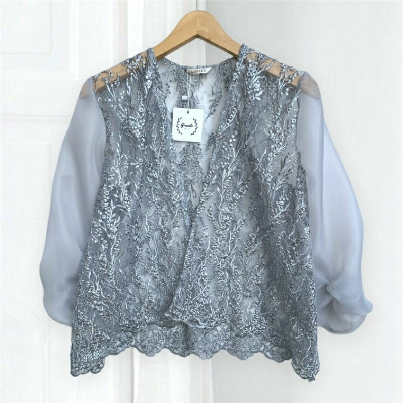Jual Outer brokat organza / outer brukat / baju kondangan Ajmala ...