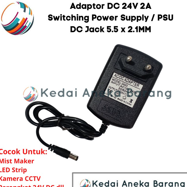 Jual Sale Adaptor 24V 2A High Quality, 24 Volt 2 Ampere Switching Power Supply SMPS PSU DC Jack ...