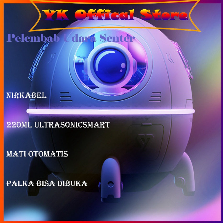 Jual Humidifier Roket Astronot Pelembab Udara Ultrasonik Dengan Lampu ...