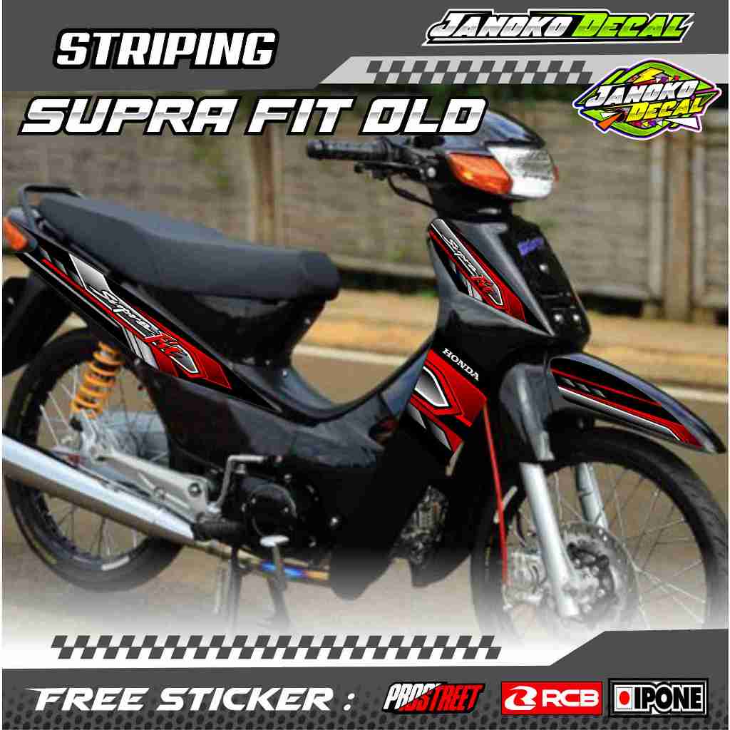 Jual STRIPING VARIASI HONDA SUPRA FIT OLD / STIKER LIST MOTOR HONDA ...