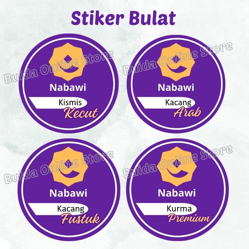 Jual Stiker Sticker Kurma Premium Kacang Arab Fustuk Kismis Ajwa Sukari ...