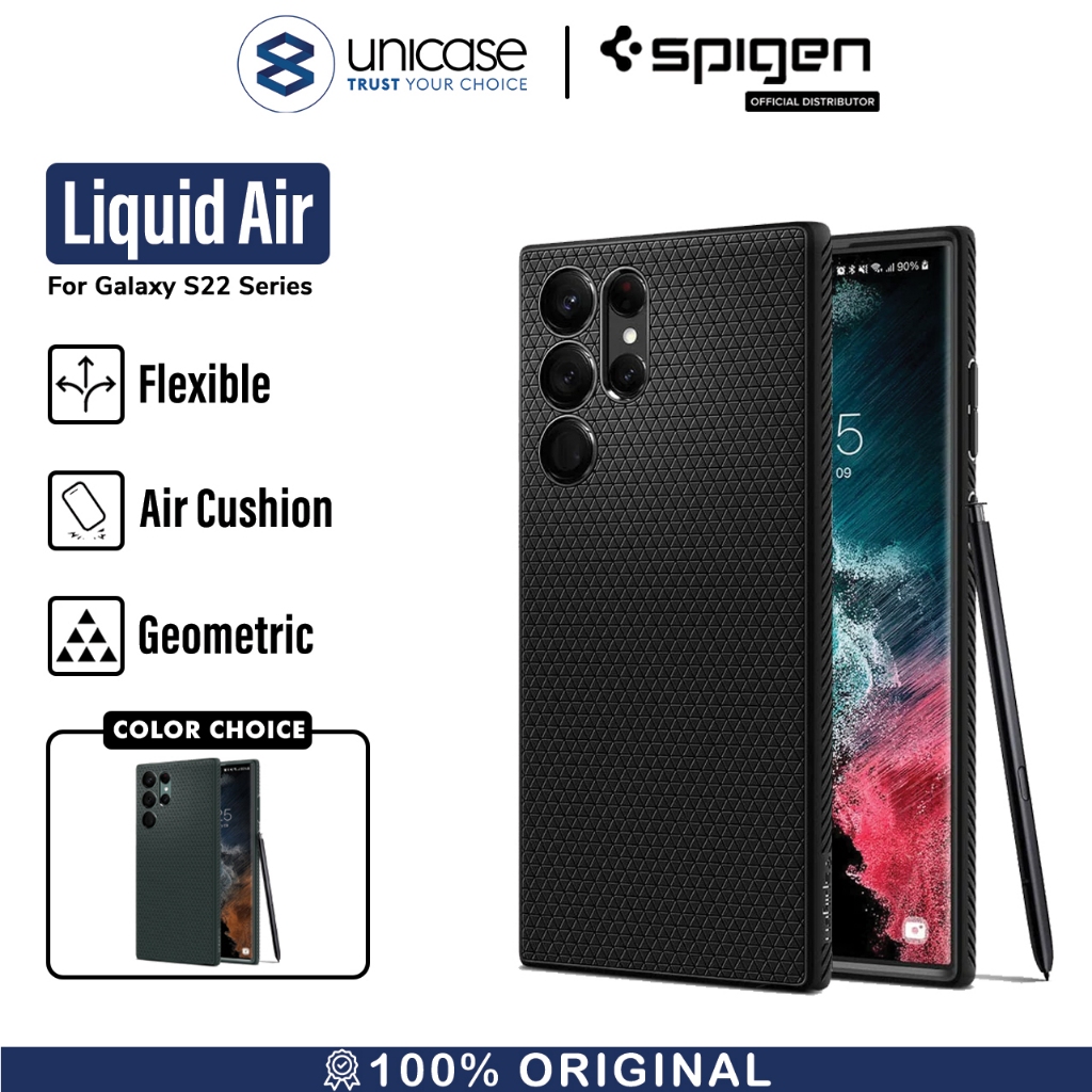 Jual Case Samsung Galaxy S22 Ultra Plus Spigen Liquid Air Softcase Casing | Shopee Indonesia