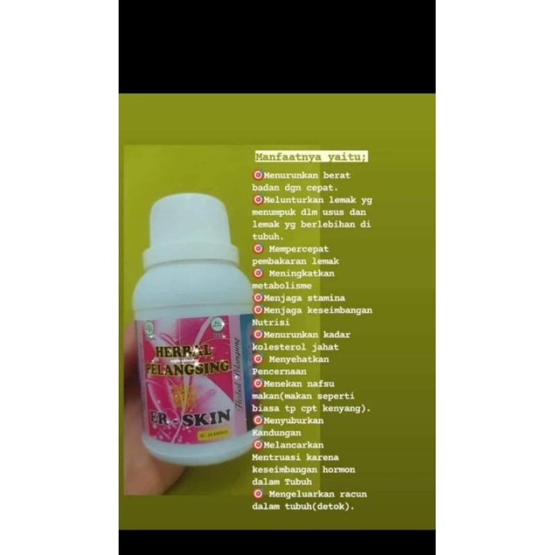 Jual ERSKIN PELANGSING ORIGINAL ISI 30 ( HANYA JUAL YG ORIGINAL ...