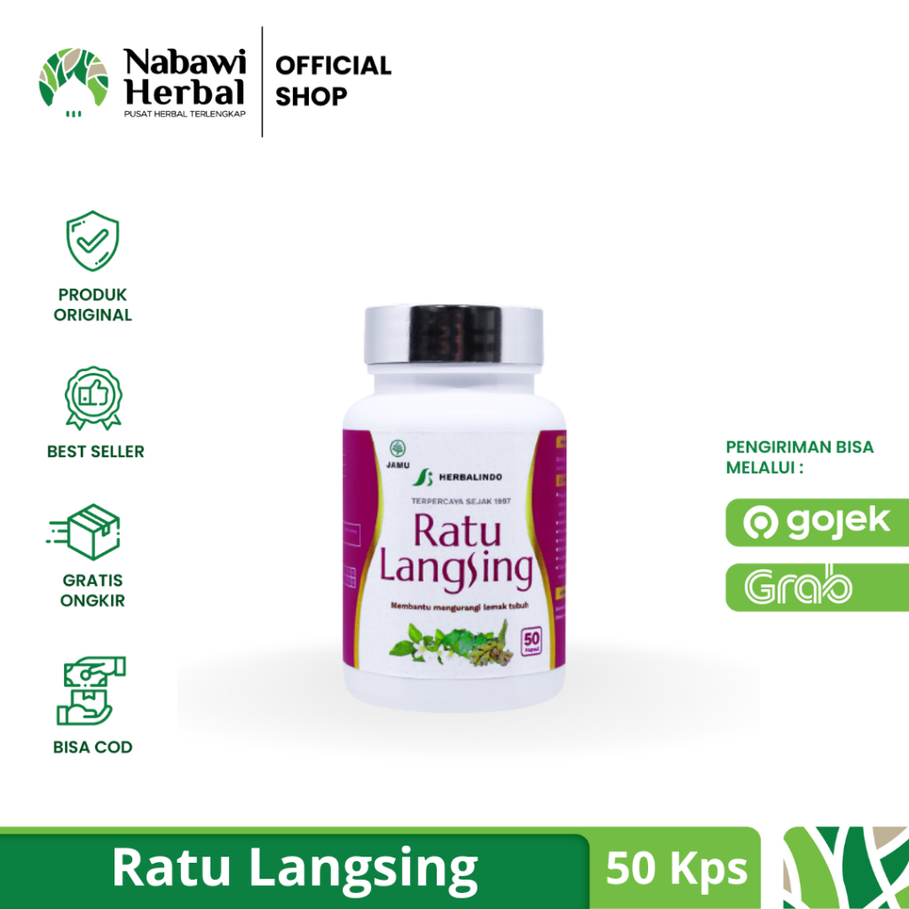 Jual Ratu Langsing Pelangsing Herbal Isi 50 Kapsul | Shopee Indonesia
