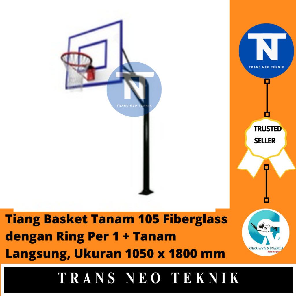 Jual Tiang Basket Tanam 105 Fiberglass dengan Ring Per 1 + Tanam ...