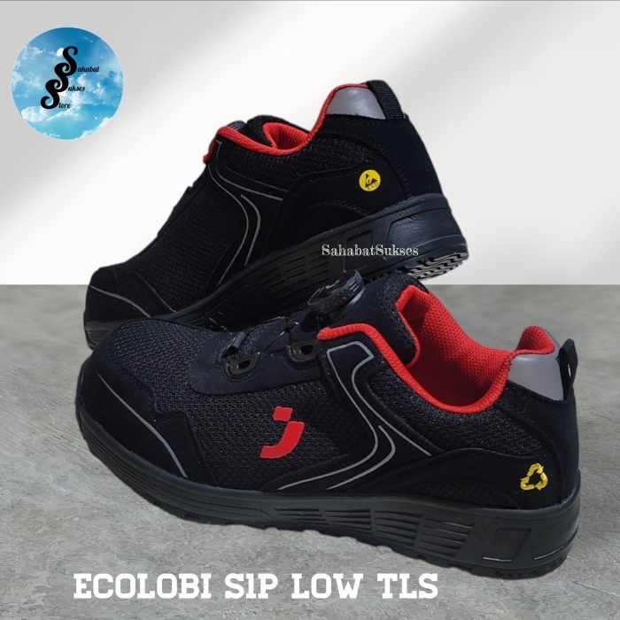 Jual Sepatu Safety JOGGER ECOLOBI S1P LOW TLS Black | Shopee Indonesia