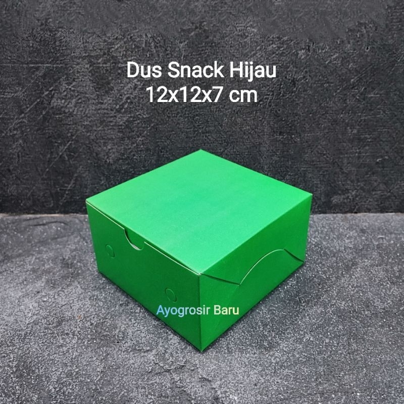 Jual Dus Hijau 12x12 isi 100 pcs GS Kotak Kue Snack Box - LB | Shopee ...