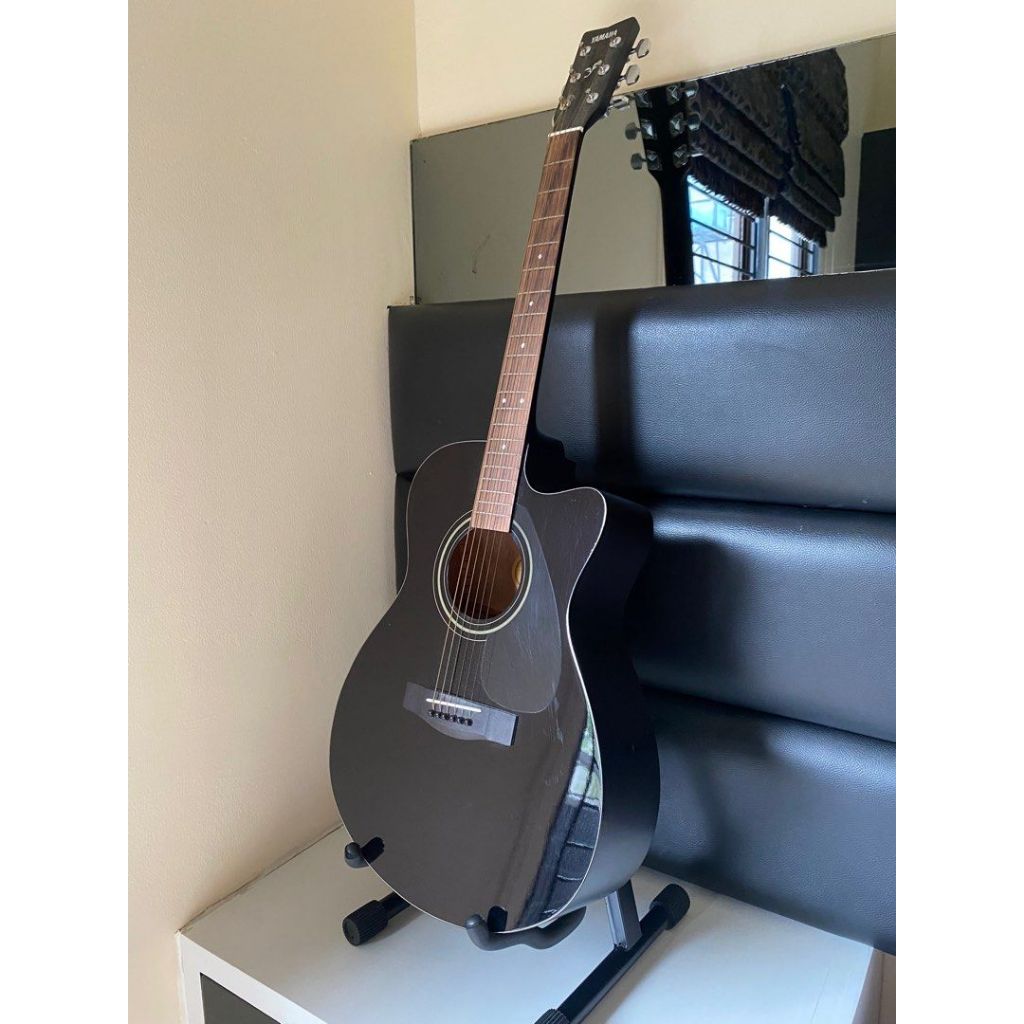 Jual Yamaha FS100C Black ORIGINAL Acoustic Gitar Akustik FS 100 C FS ...