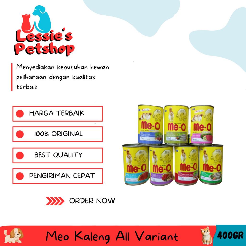 Jual Makanan Kucing Meo Kaleng All Variant 400gr Cat Food 400 gr Wet ...