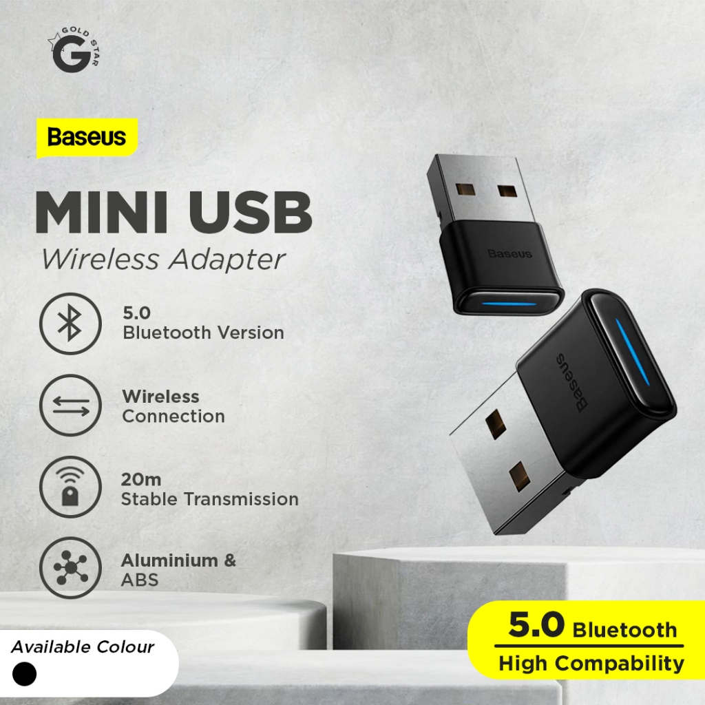 Jual Baseus Mini Usb BA04 Bluetooth Dongle Wireless Adapter V5.0 ...