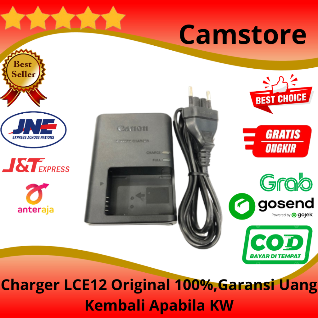 Jual Charger Canon Original 100% LC-E12 for LP-E12 EOS M10 / M100 / M50 / M200 LCE12 | Shopee ...
