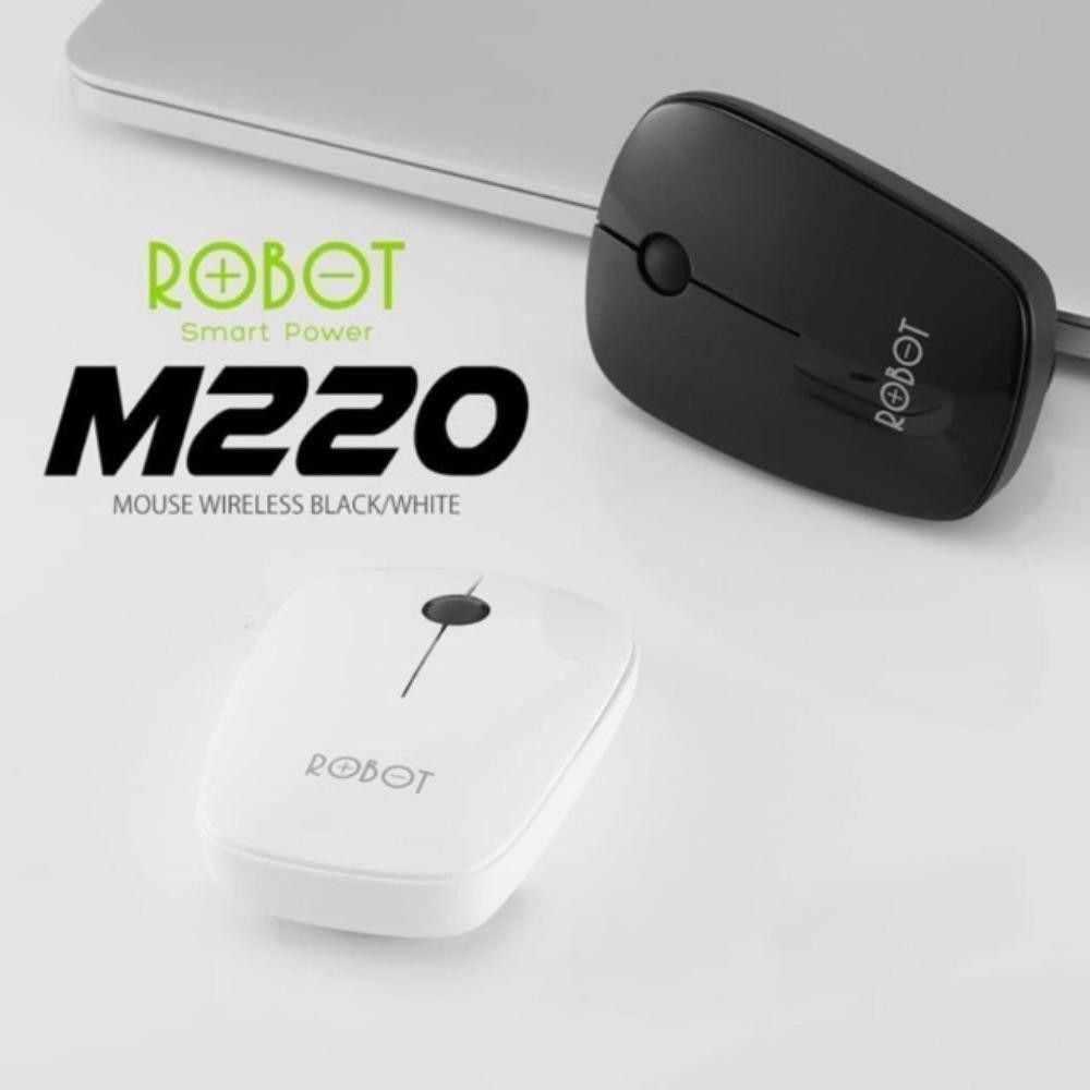Jual MOUSE ROBOT M220 | MOUSE WIRELESS | Shopee Indonesia