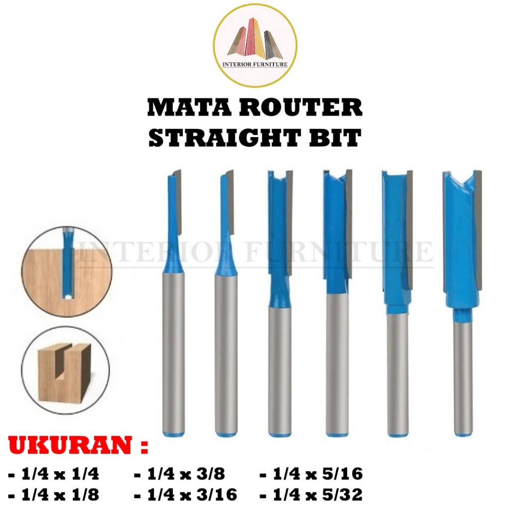 Jual Mata Router HPL Trimmer Profil Kayu Straight Bit HPL Kayu Potong ...