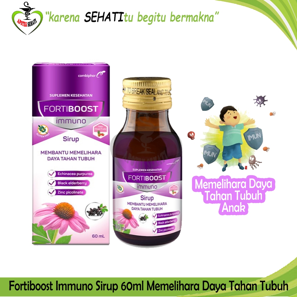 Jual Fortiboost Immuno Sirup Suplemen Daya Tahan Tubuh Immunomodulator ...