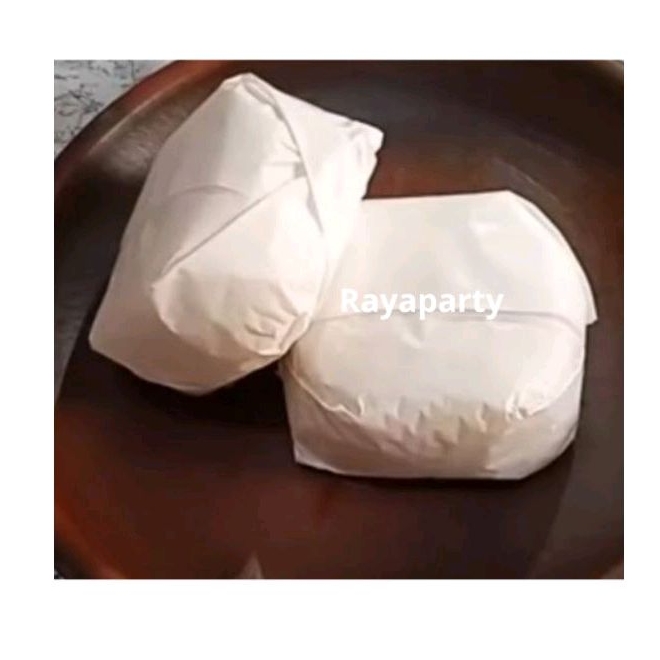 Jual 100 lembar kertas Nasi Putih / Alas Nasi putih / Kertas nasi ...