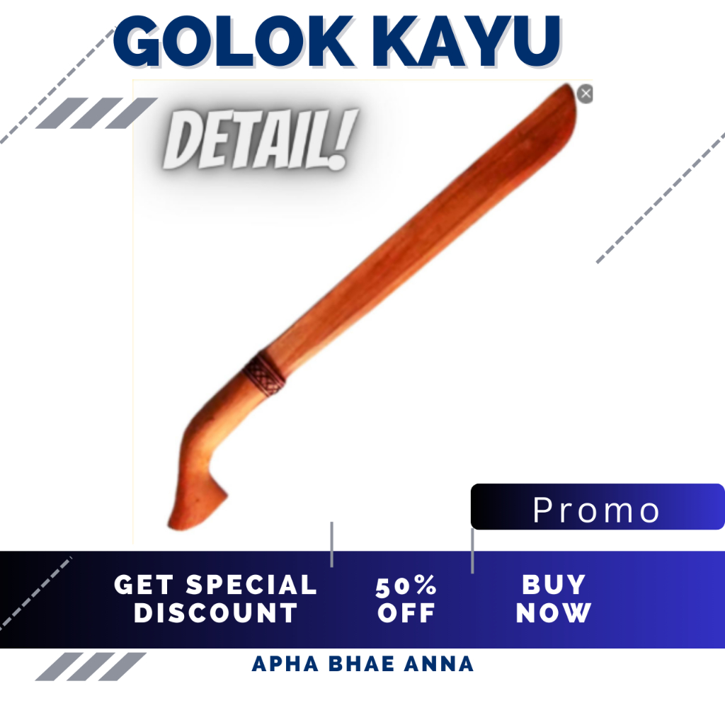 Jual Golok Silat Kayu Alat Peraga Latihan Seni Tunggal IPSI / Golok ...