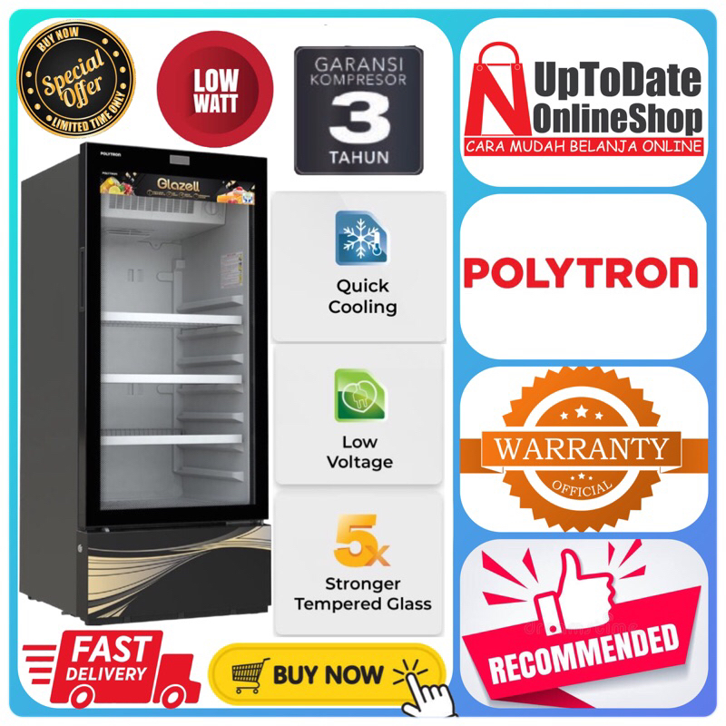 Jual SHOWCASE POLYTRON SCN-187 SCN187 SCN 187 SUPER LOW WATT 180L ...