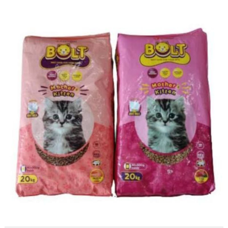 Jual Catfood Bolt Mother & Kitten 20kg 20 kg cat food makanan kucing ...
