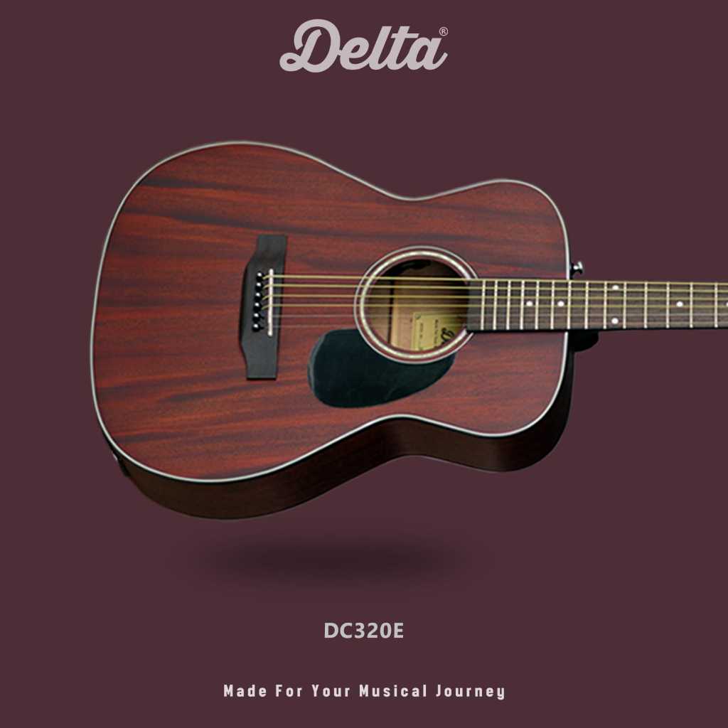 Jual Delta DC320E Solid TOP Gitar Akustik Elektrik DC 320 E DC320 E ...