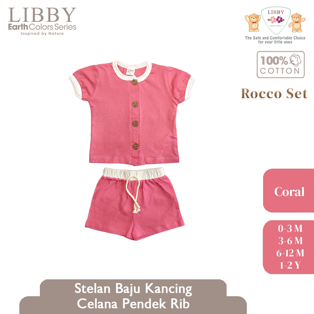 Jual LIBBY Earth Setelan Rocco Set Pendek Celana Pendek Seri 2 Bayi dan Anak Unisex Usia 0-4 ...