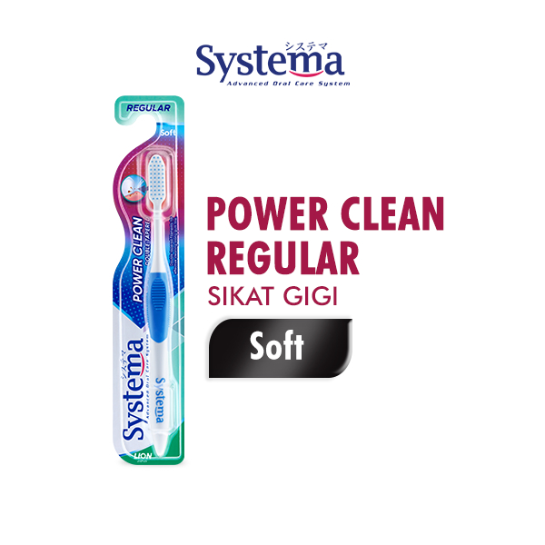 Jual Systema Sikat Gigi Power Clean Regular Soft | Shopee Indonesia