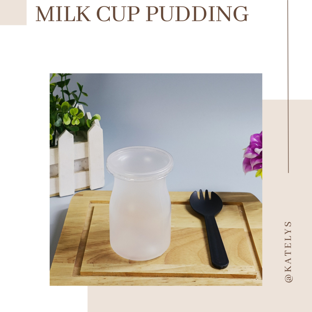Jual Tempat Puding Model Jar Dengan Tutup 125 ML | MIlk Pudding Jar ...