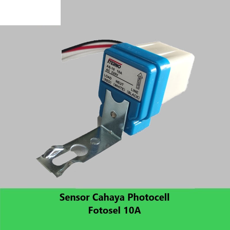 Jual Sensor Cahaya Photocell Fotosel 10A 10 A AMPERE Iterno / PHOTOCEL ...