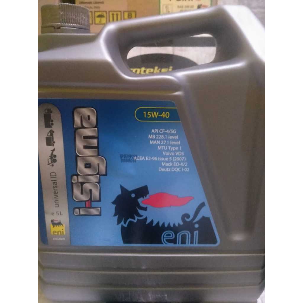 Jual Oli Mobil Diesel ENI i-Sigma Universal, 15W-40, 5 Liter oli diesel ...