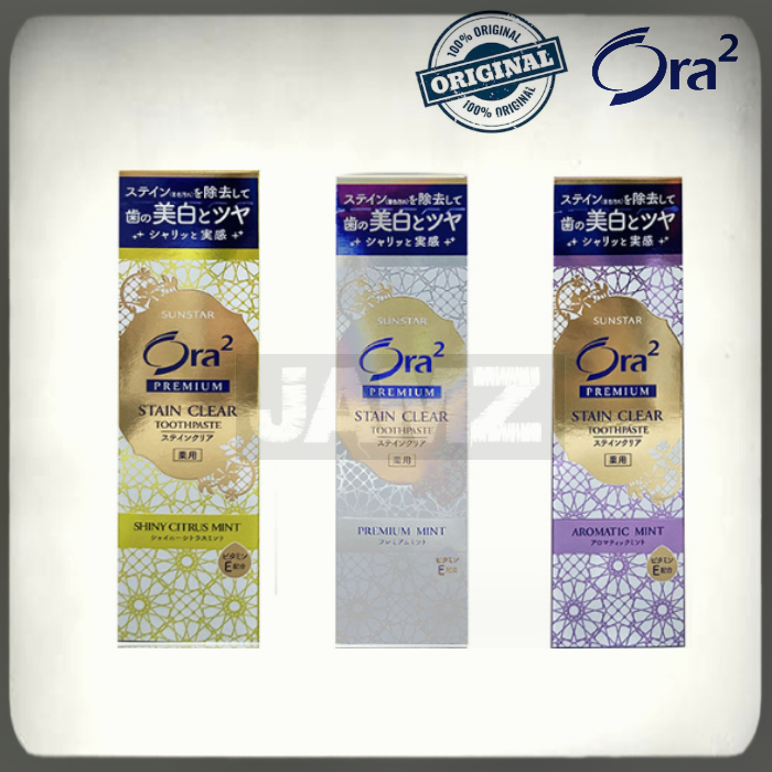 Jual SUNSTAR Ora2 PREMIUM STAIN CLEAR Toothpaste 100Gr Pasta Gigi Untuk Perokok Kopi Teh ...