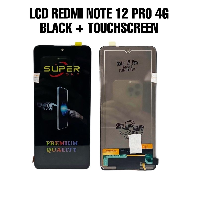Jual LCD REDMI NOTE 12 PRO 4G BLACK + TOUCH SCREEN | Shopee Indonesia