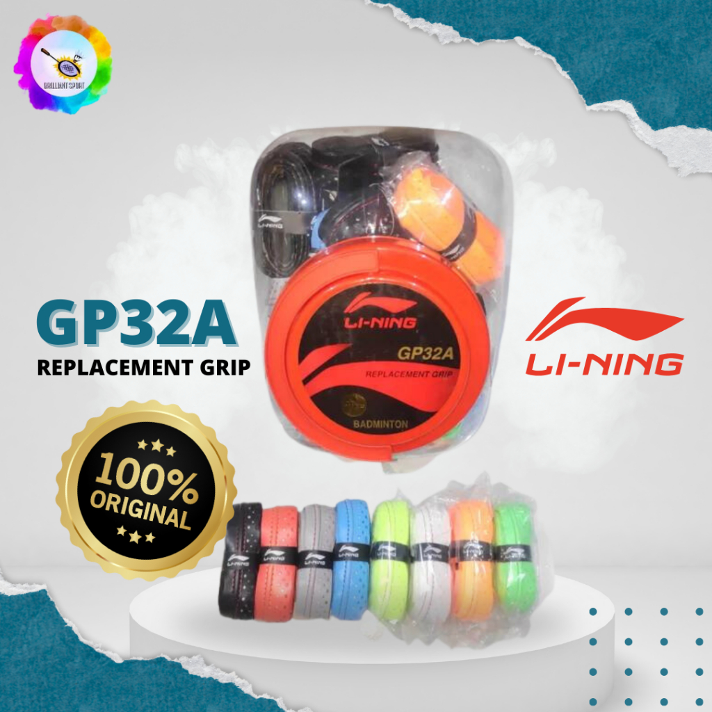 Jual GRIP RAKET BADMINTON KARET TULANG LINING GP32A ASLI 100% ORIGINAL ...